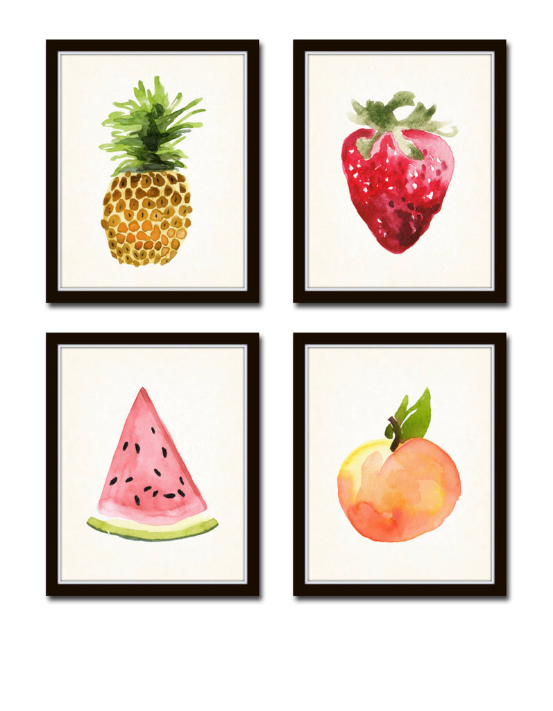 Watercolor Fruit Print Set No.1 – Belle Maison Art
