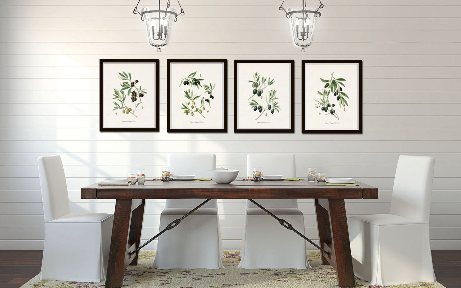 Antique Olive Print Set No. 1 – Belle Maison Art